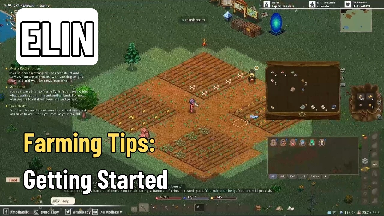 Get Started Farming and More! - ELIN Guide - YouTube