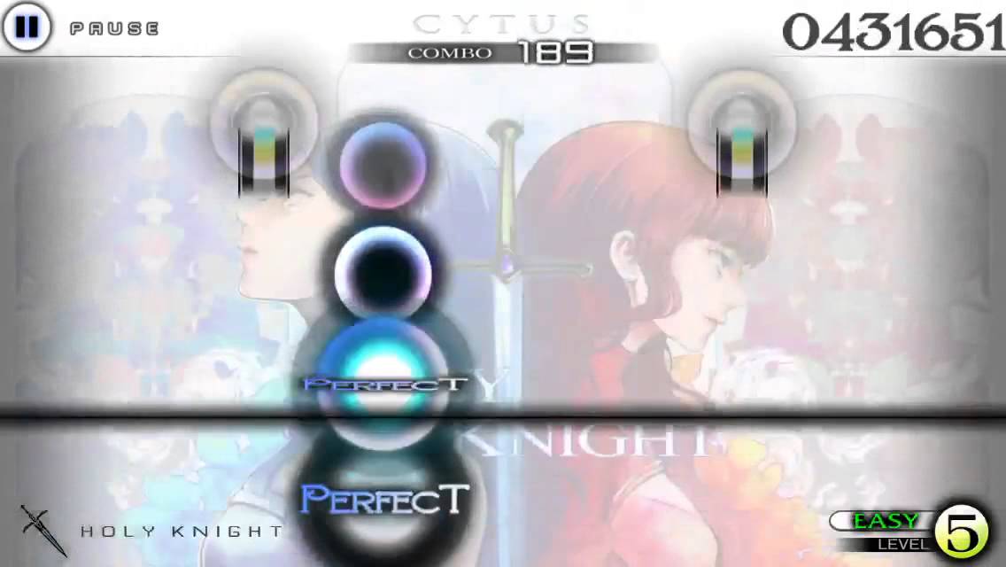 Cytus Gameplay - Holy Knight(Easy) - 1000000 - YouTube