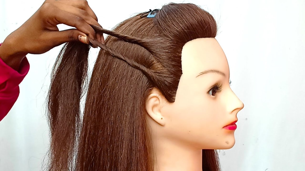 1 easy puf hair style | front hair style | hair style girl | hair style ...