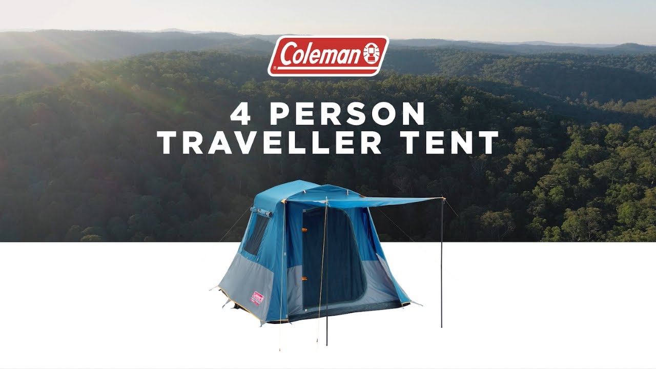 Coleman Traveller 4 Person Tent - YouTube