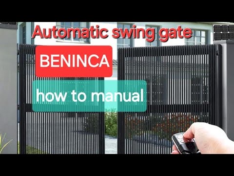 BENINCA ,How to manual auto-swing gate.Beninca Automatic swing gate ...
