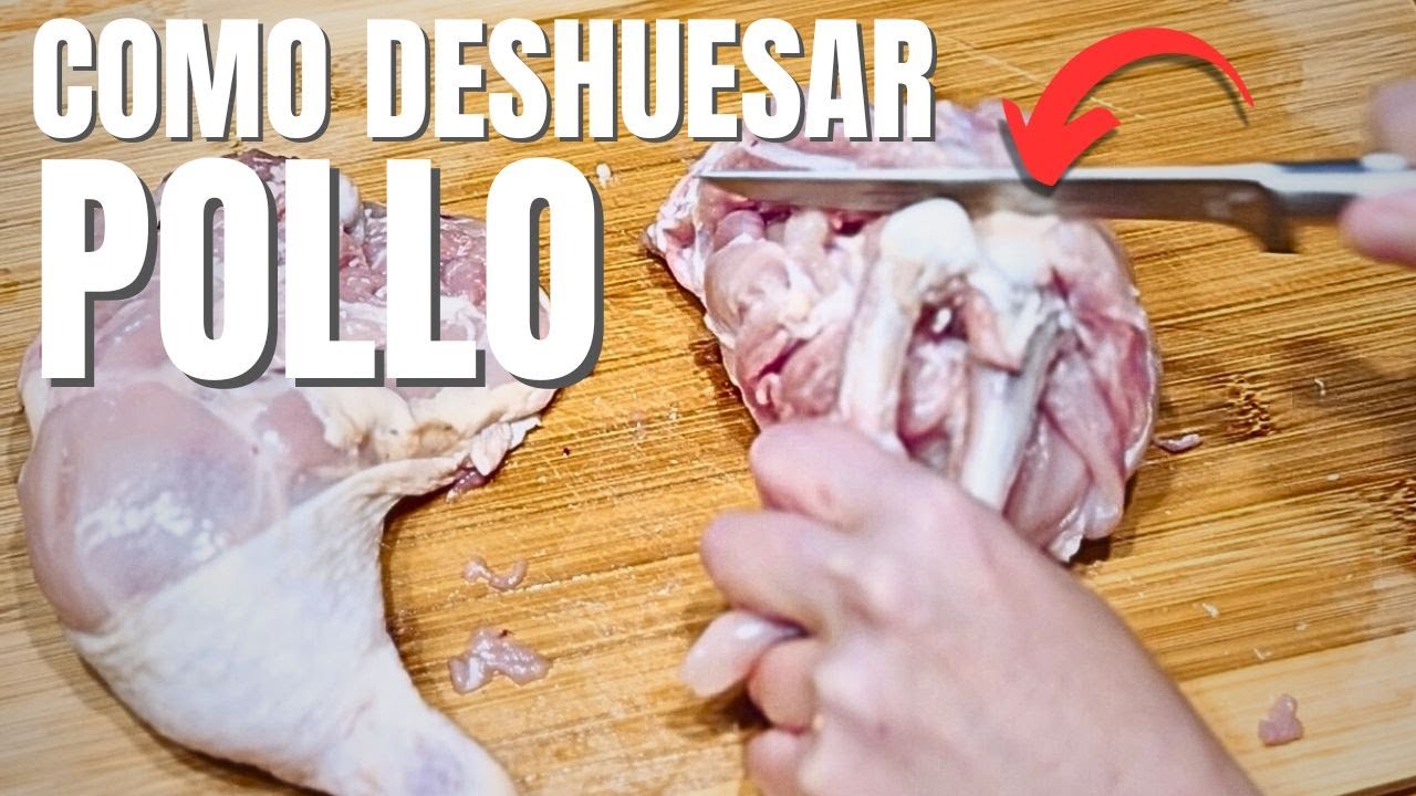 Cómo deshuesar pata y muslo de pollo fácilmente - YouTube