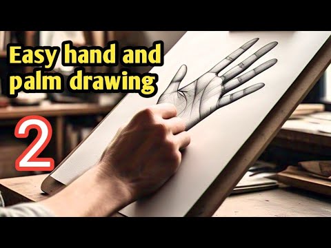 Easy Hand Palm Drawing For Beginners 2 | Free Online Drawing Course ...