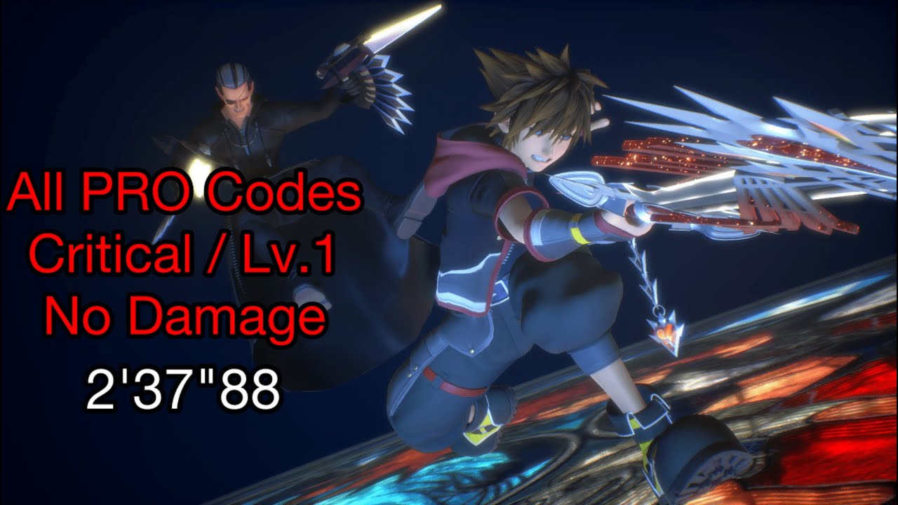 【KH3】Data Xigbar All PRO Codes speedrun in 2:37.88 (Crit/Lv.1/No Damage) - YouTube
