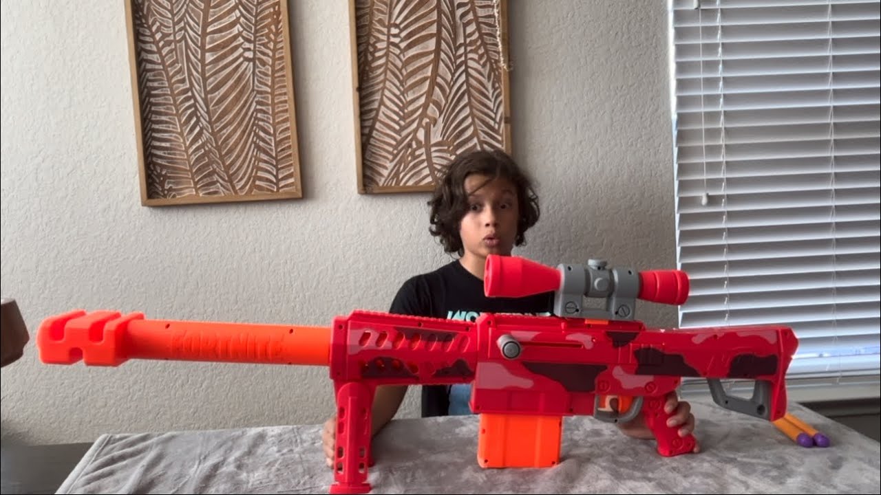 Nerf made a 50 BMG sniper!?! | Nerf Fortnite Heavy SR [REVIEW] - YouTube