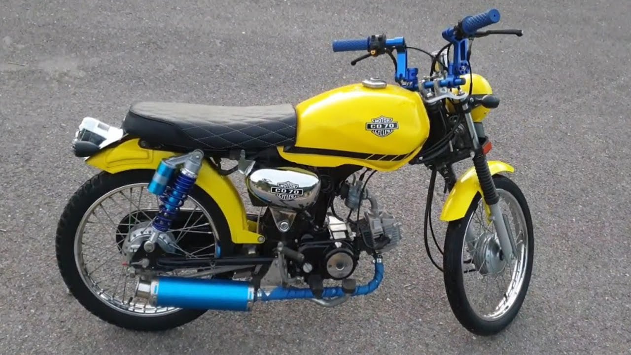 Honda 70 bike full modified caferacer | Pindi Autos - YouTube