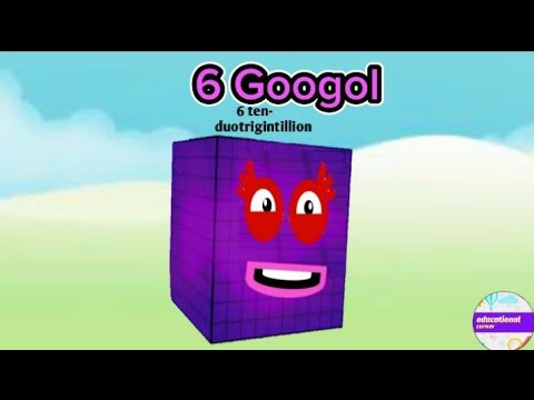 Mathblocks infinity big numbers counting 6 to 6 googol ...