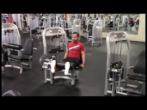 Leg Extension - One and a Half Rep at Bottom - YouTube