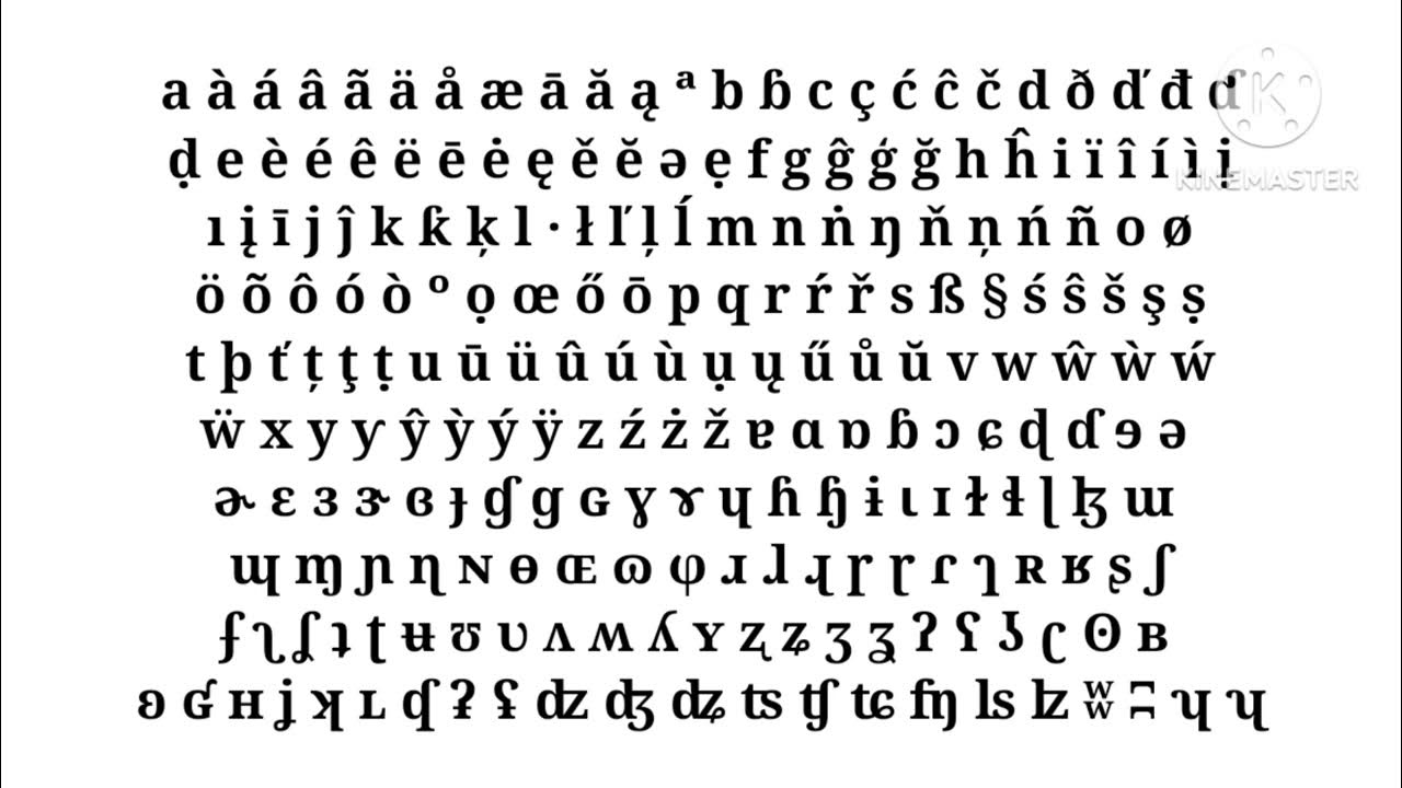 The ultimate latin alphabet! (feat. IPA Extensions) - YouTube