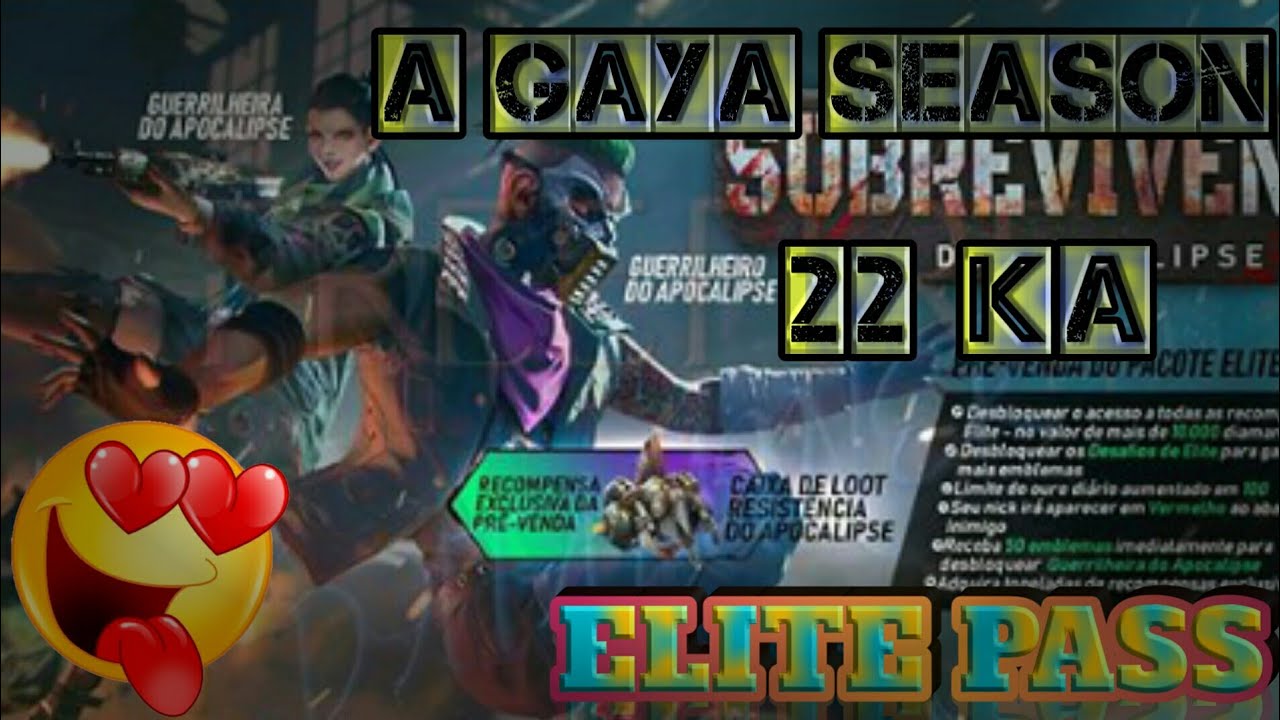 Free Fire Season 22 Elite Pass Full Details ||Season 22 ElitePass Full ...
