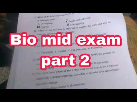 #Biology mid exam for remedial part 2 - YouTube