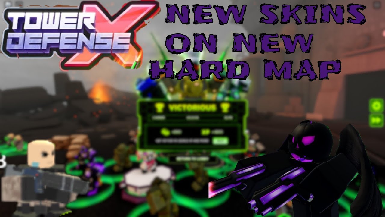 NEW SKIN ON NEW HARD MAP SOLO ELITE | TOWER DEFENSE X - YouTube