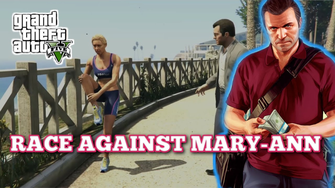 Race against Mary-Ann with Michael | Grand Theft Auto V | GTA V - YouTube