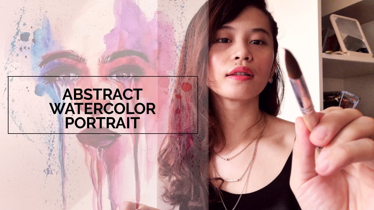 PAINT WITH ME: Abstract Watercolor Portrait | Timelapse - YouTube