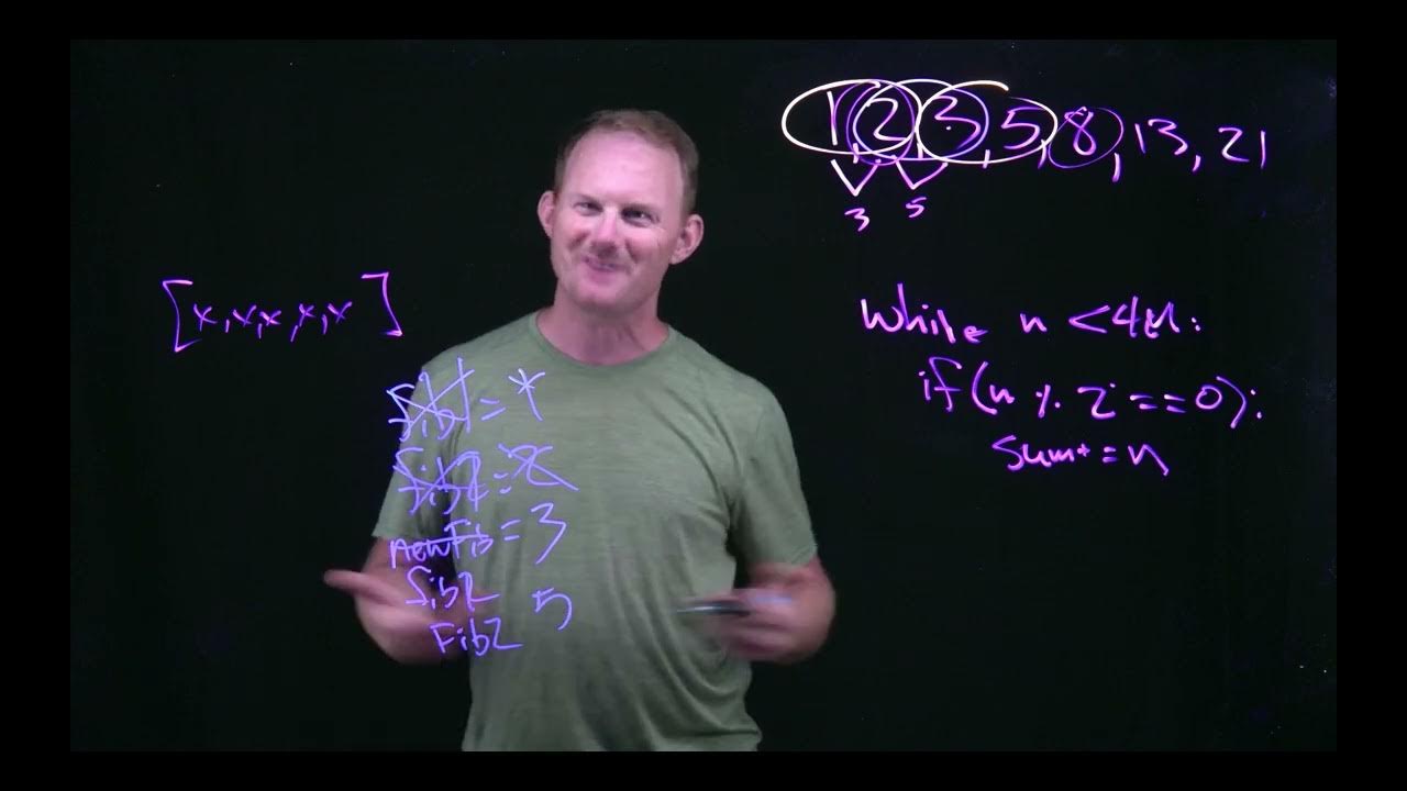Project Euler #2 in Python - great way to improve your Python - YouTube