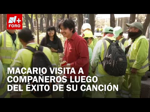 Macario se reencuentra con sus compañeros de limpia tras el éxito de su canción - Las Noticias