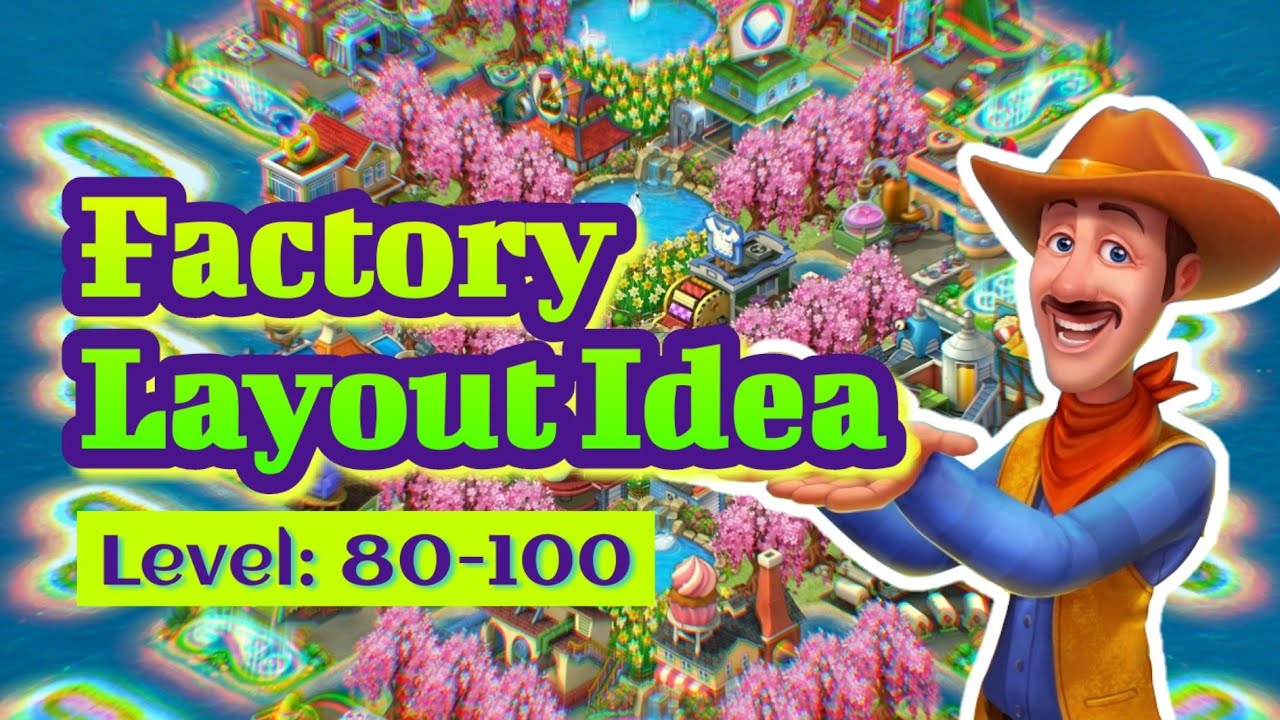 Factory Layout Idea || Level: 80-100 || Beautiful Design Idea || - YouTube