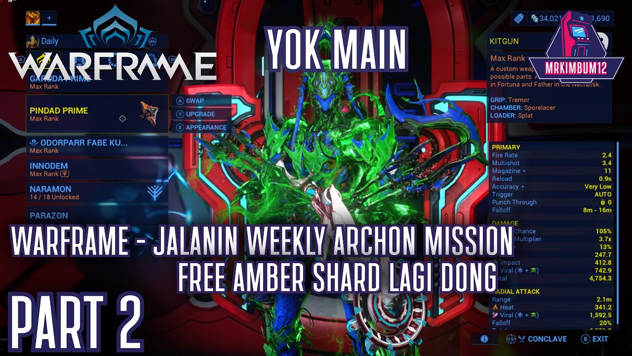 FREE AMBER MISSION DARI WEEKLY ARCHON MISSION | WARFRAME | Yok Main ...