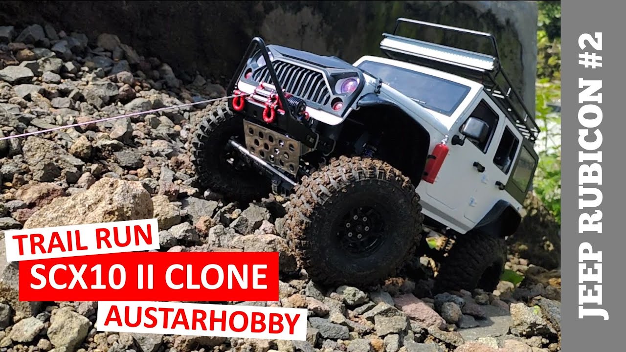 RC Car 4x4 Adventure SCX10 II CLONE - Jeep Trail Offroad #2 - YouTube