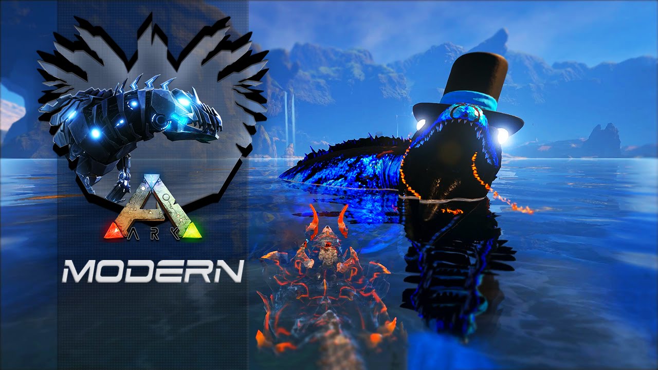 ARK Mods The Center T2EP59 - Mosasaurus Boss O Mais Treta De Todos ...