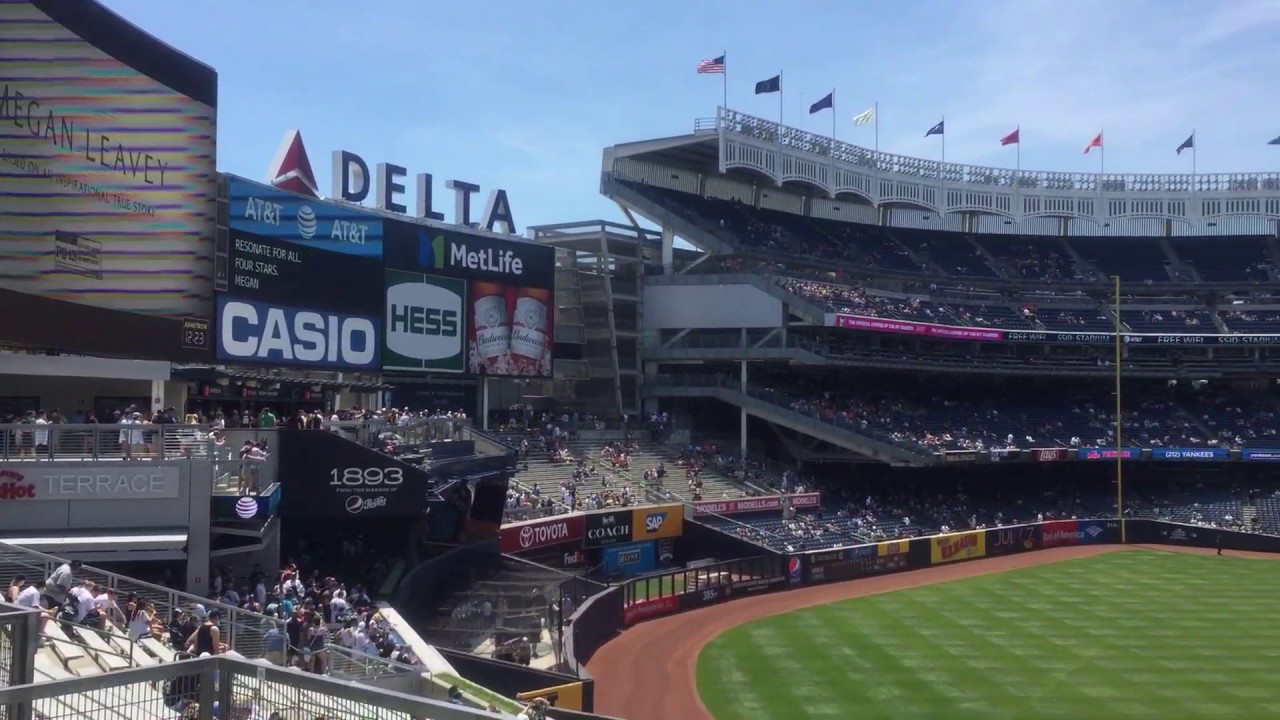 View From Left Field Bleachers At Yankee Stadium: New York Yankees vs ...