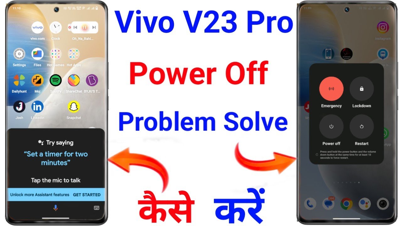 vivo v23 pro power off problem Solve kaise kare । vivo V23 pro power off problem solve - YouTube