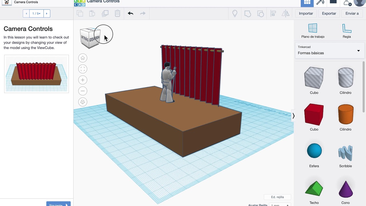 Registro ,aprender los movimientos, control de cámara, lecciones ...