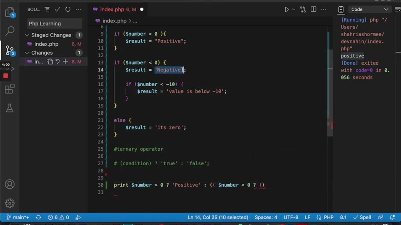 Nested Ternary Operator In Php Youtube