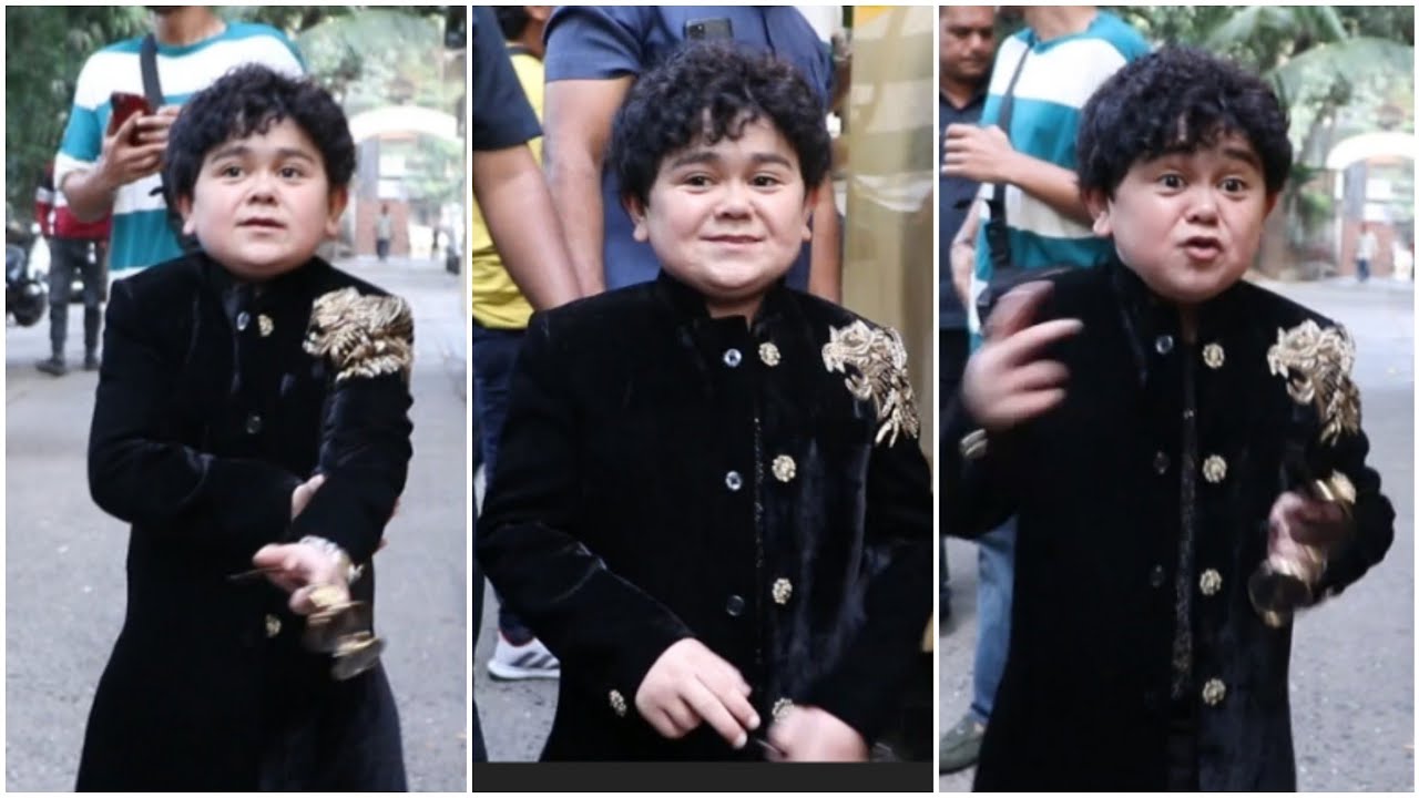 Cute Abdu Rozik Arrives To Support Friend Shiv Thakre At Jhalak ...