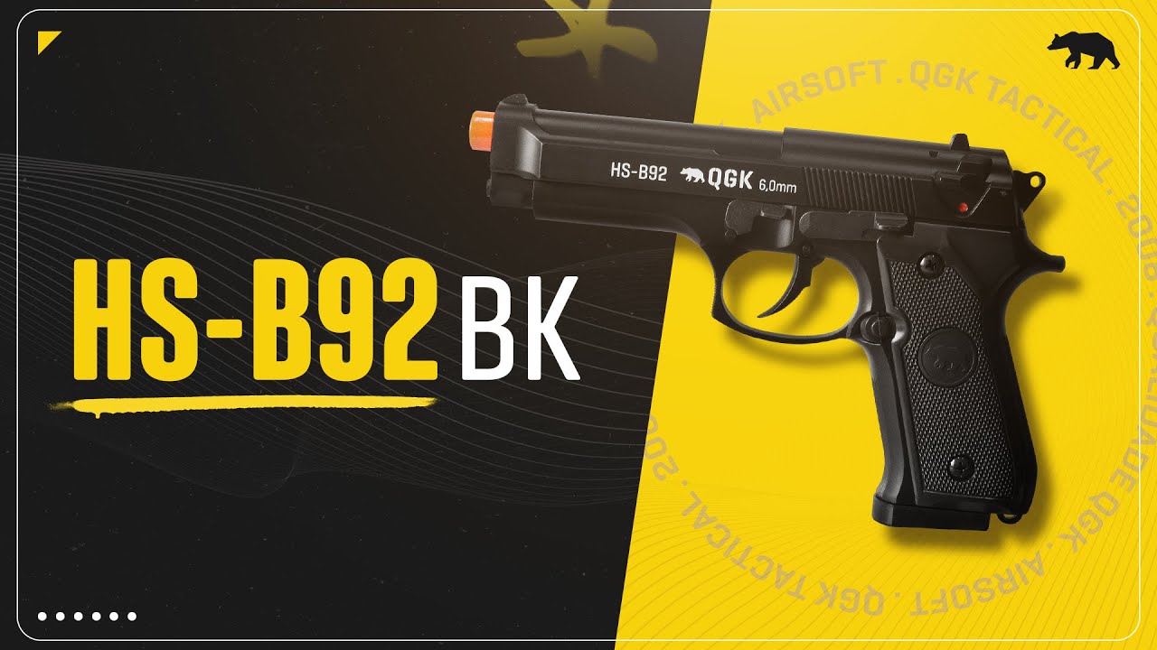 QGK HS-B92 6MM-PISTOLA AIRSOFT - YouTube