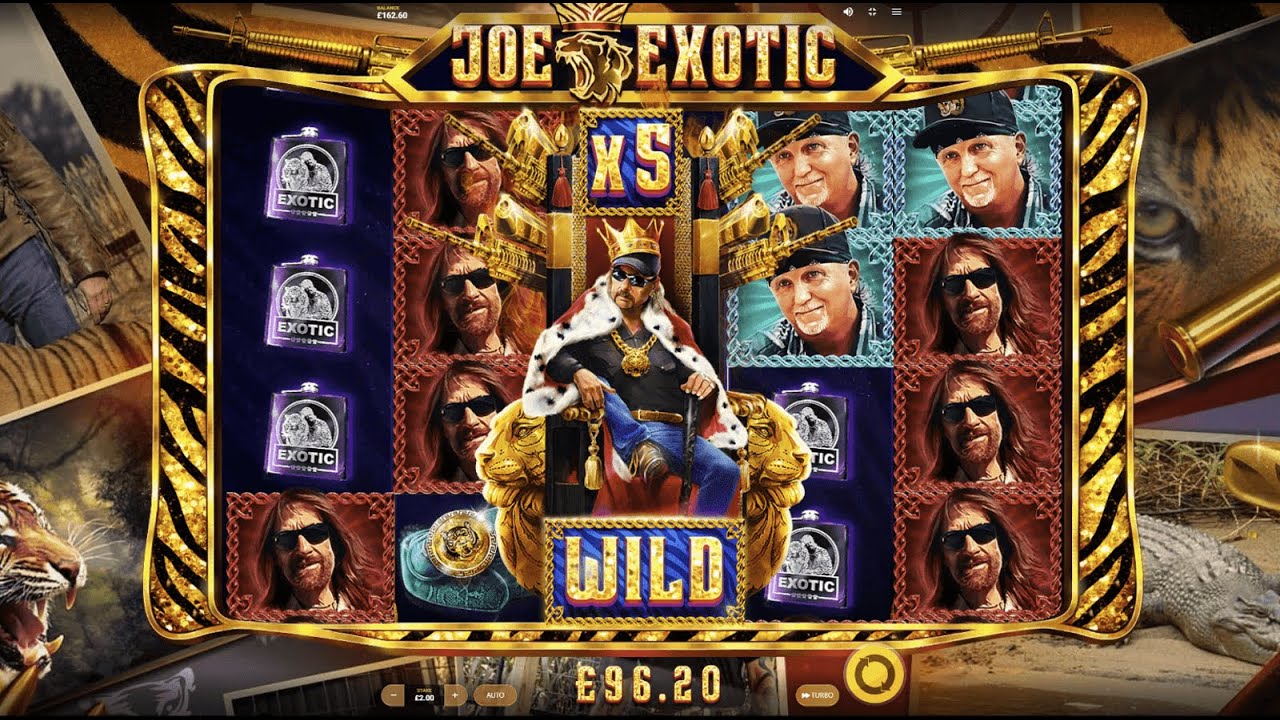 Joe Exotic Slot Game with Exotic Spins Feature - YouTube