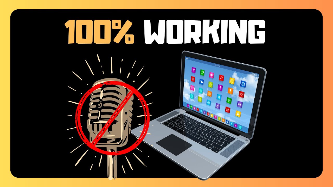 How to Fix Laptop Microphone Not Working in Windows -EASY FIX - YouTube