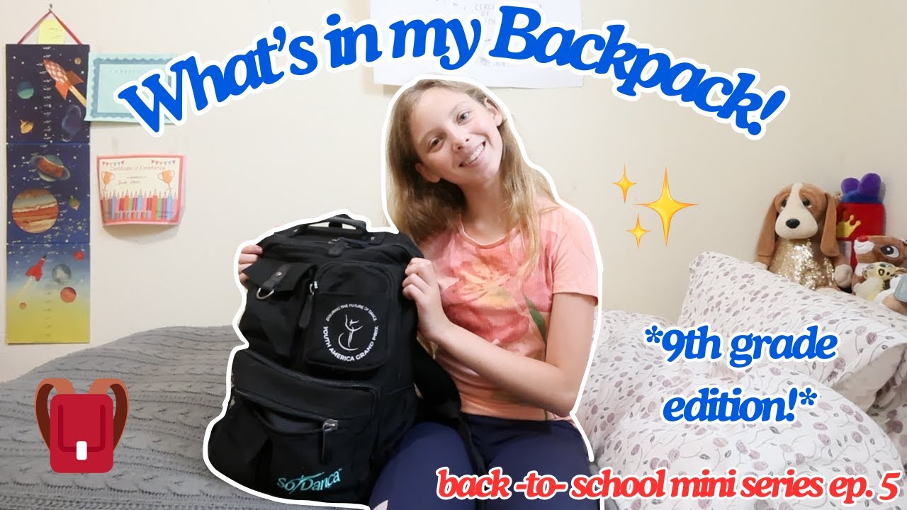 What's in my Backpack 2024! *9th grade edition* 🎒 - YouTube