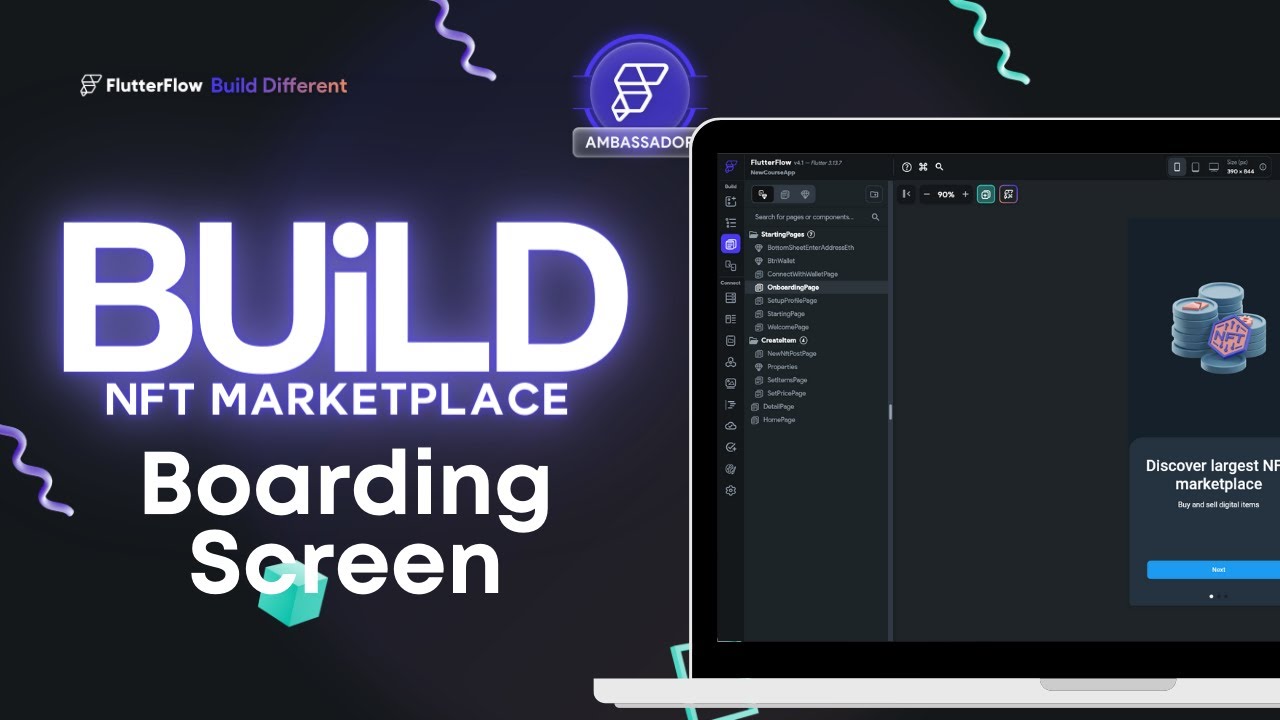 Flutterflow Lesson 3 Building Marketplace Boarding Screens Youtube