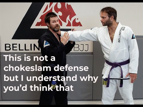 One hand choke defense (waki gatame) - YouTube