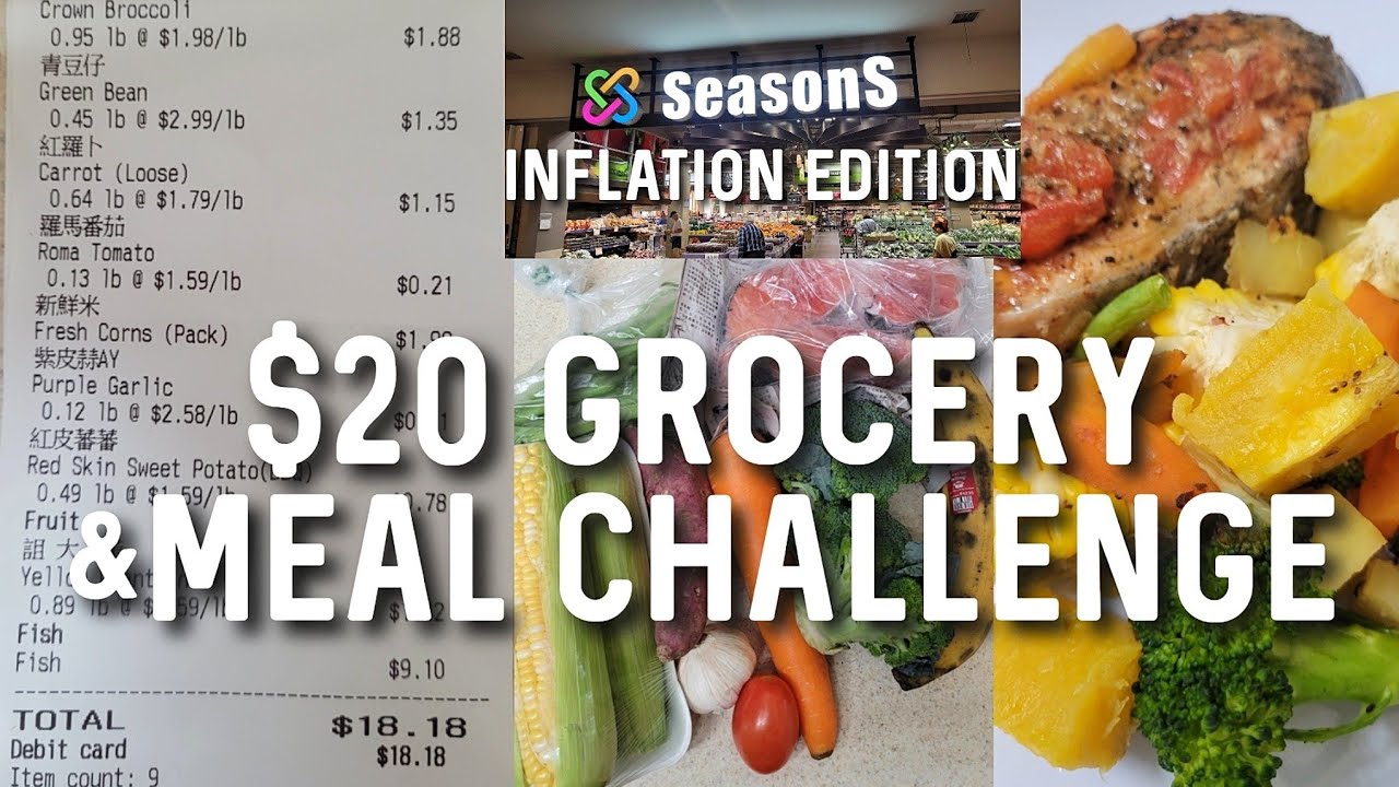 $20 Grocery & Meal Challenge in Toronto | Grocery Budget Challenge # ...