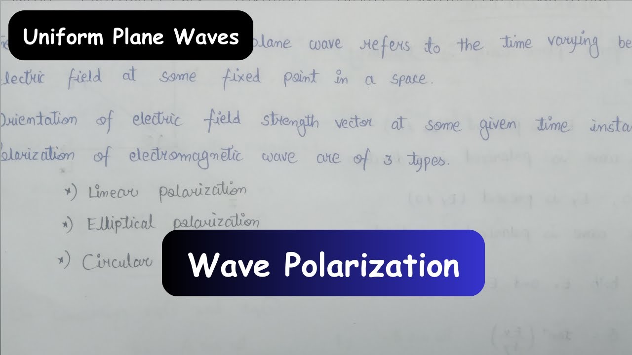 Wave Polarization - YouTube