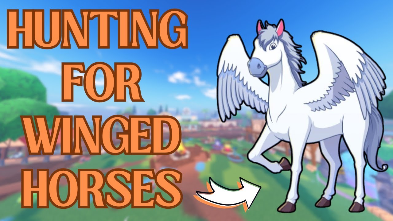 TRYING TO CATCH A WINGED HORSE! | Horse Life Roblox - YouTube