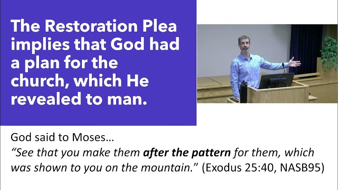 The Restoration Plea - YouTube