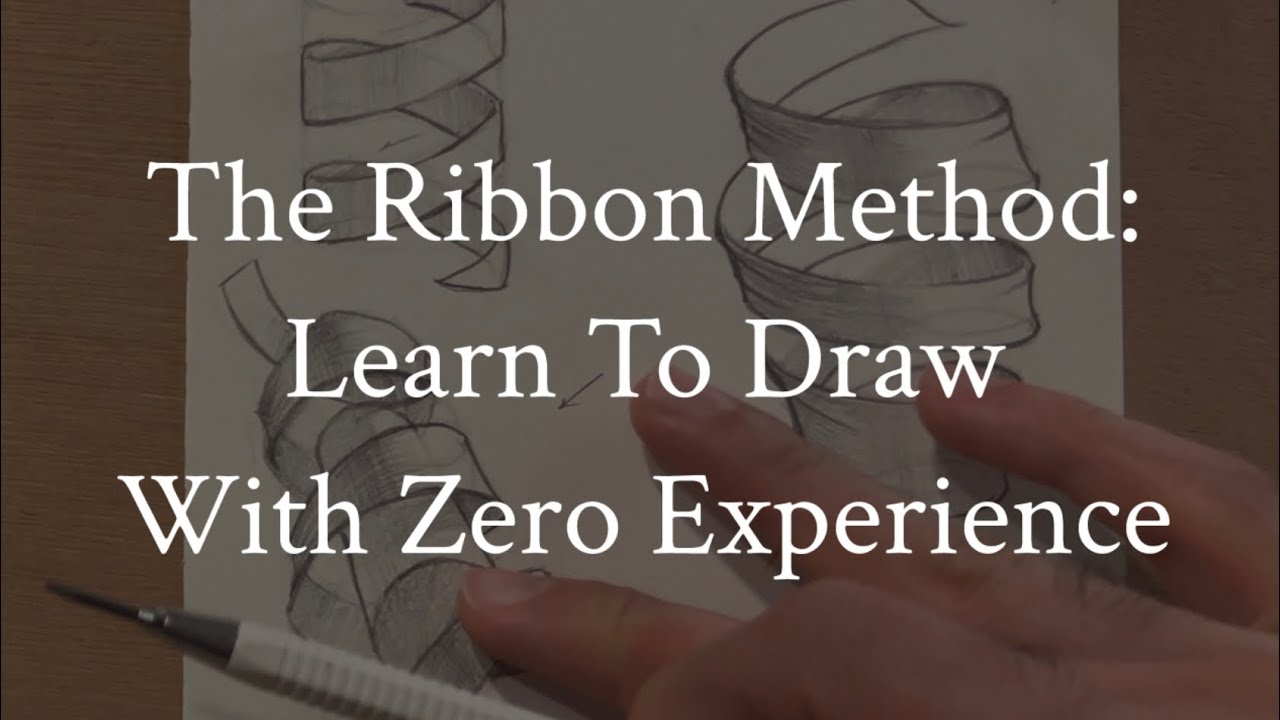 How to Draw 3D Curves Using The Ribbon Method• Drawing For Beginners ...
