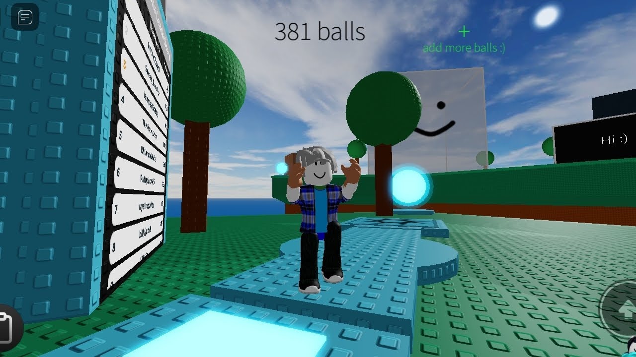 Playing Roblox-Balls - YouTube