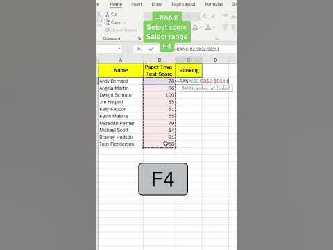 RANK formula | Advance Excel Formula | MyExcelGeeks - YouTube