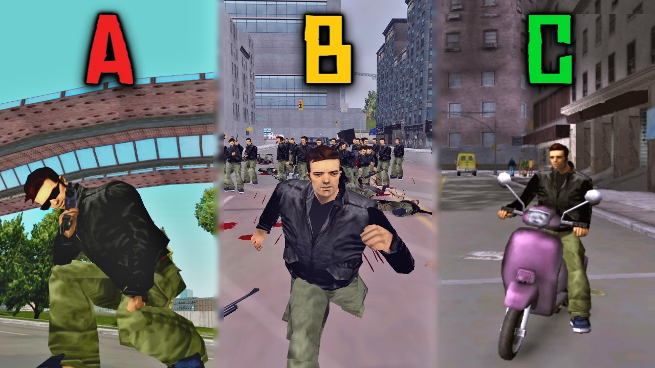 Instalando un MOD por CADA LETRA del ABECEDARIO en GTA 3 - YouTube