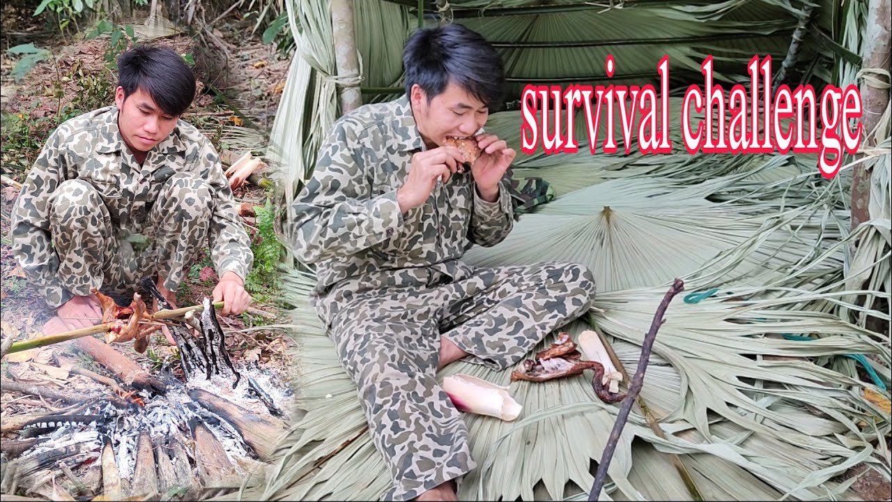 Survive alone in the jungle, looking for wild food, survival builder.EP ...