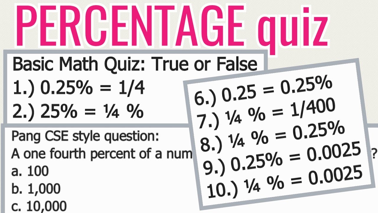 Percentage Quiz YouTube percentage-quiz-youtube