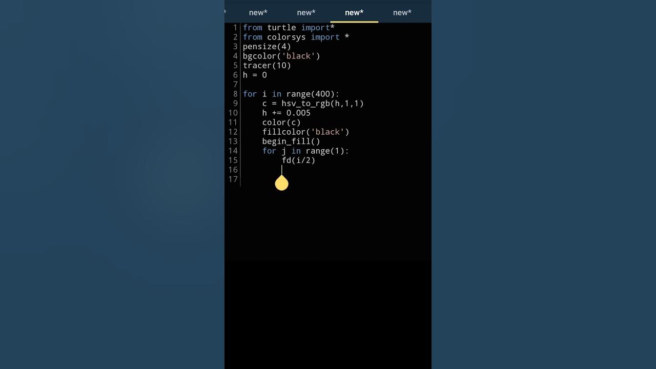 Python Turtle Graphic Design 🐢 Coding Status 😍😜 Shorts Programming Turtle Python Youtube