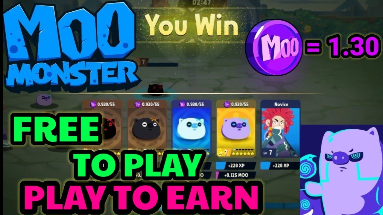 MOO MONSTER GAMEPLAY NFT | FREE TO PLAY PLAY TO EARN MGA LODS - YouTube