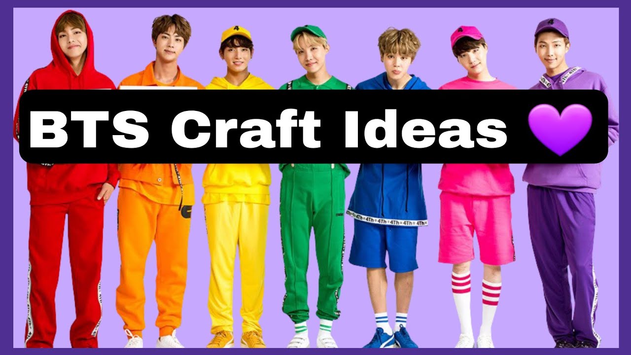 How to Make BTS Craft At Home | Easy BTS Craft Ideas | BTS Papercraft 💜 ...