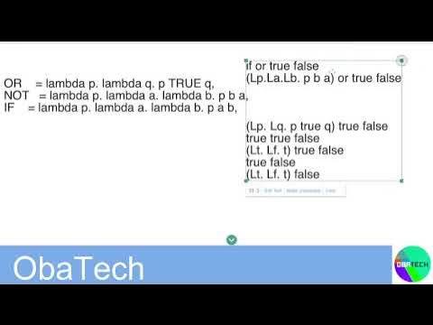 Lambda Calculus Tutorials | Boolean Operations in Lambda Calculus - YouTube