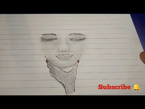 Beautiful Pencil Sketch of a Serene Face | Step-by-Step Drawing ...